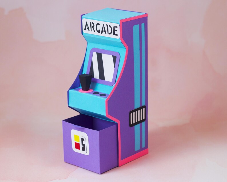 Arcade Cabinet Gift Box SVG Template, Cricut, Silhouette (digital Item ...