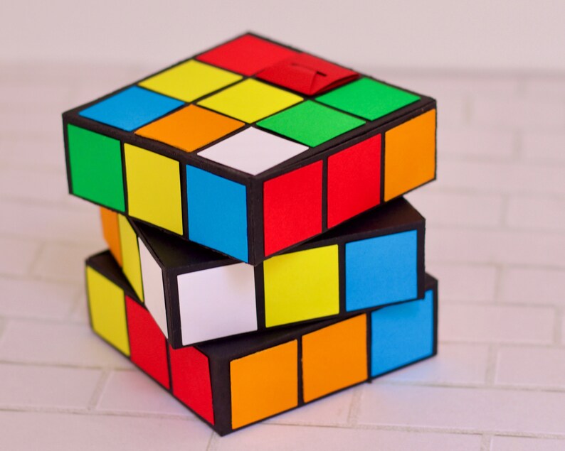 Rotating Rubik’s Cube SVG, Tool Organizer, Cutting Machine Template ...