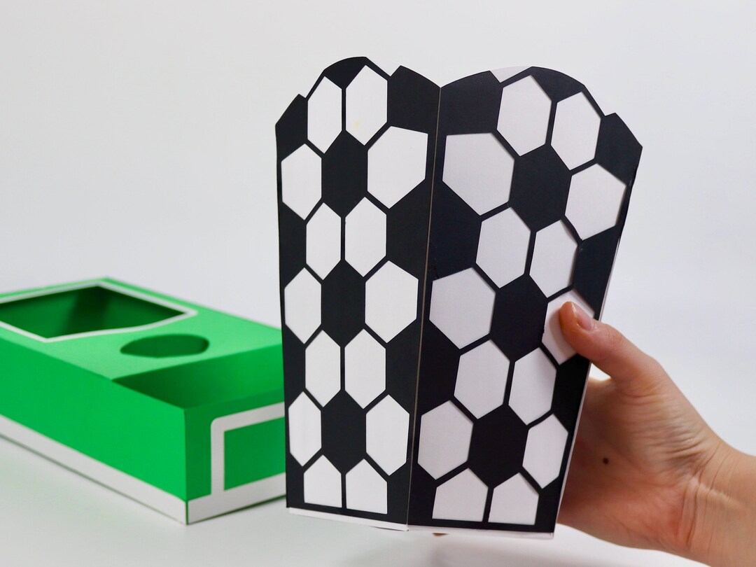 Soccer Night Box SVG, Soccer Tray Template, Snack Tray, Popcorn ...