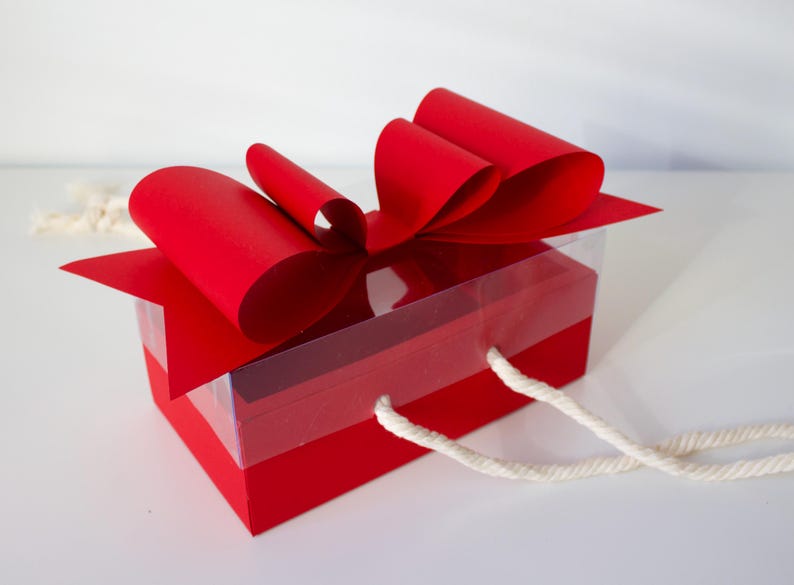 Elegant Box SVG, Clear Gift Box SVG, Cutting Machine Template, Cricut ...