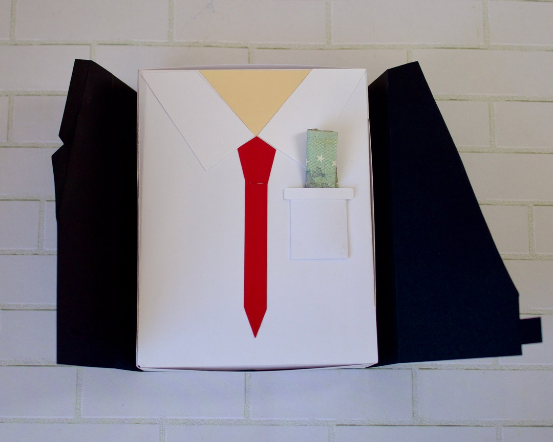 Suit Gift Box SVG, Cutting Machine Template, Project for Cricut ...