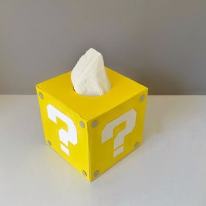 Mario Question Block SVG Tissue Box Pencils Box (Download Now) - Etsy