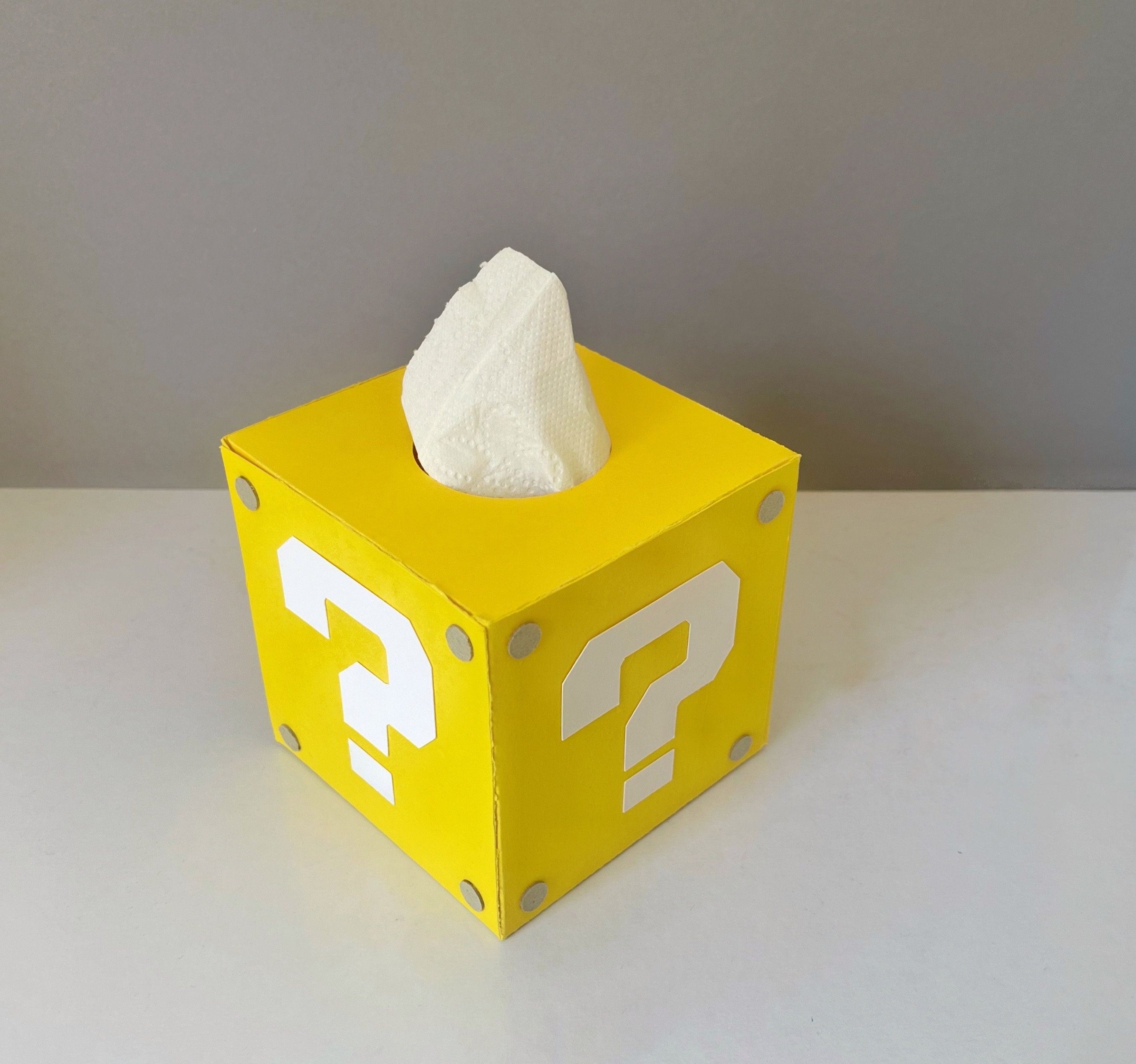 Mario Question Block SVG Tissue Box Pencils Box (Download Now) - Etsy