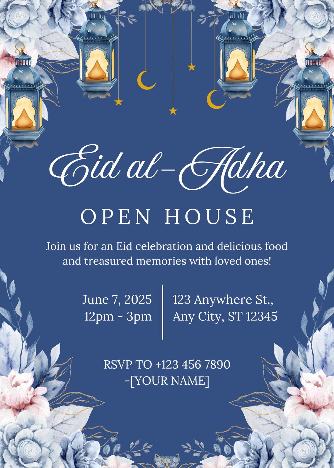Beautiful Eid Al-adha Party Invitation | Eid Party Invitation ...