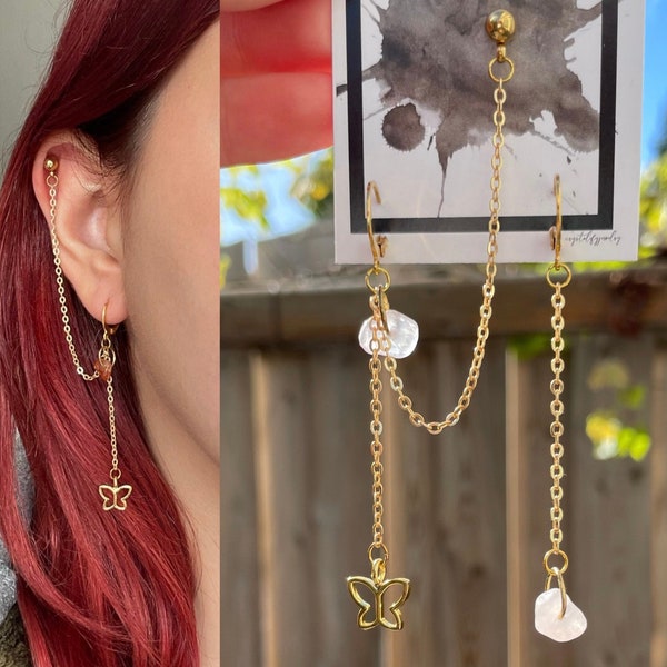 Double Lobe Piercing - Etsy