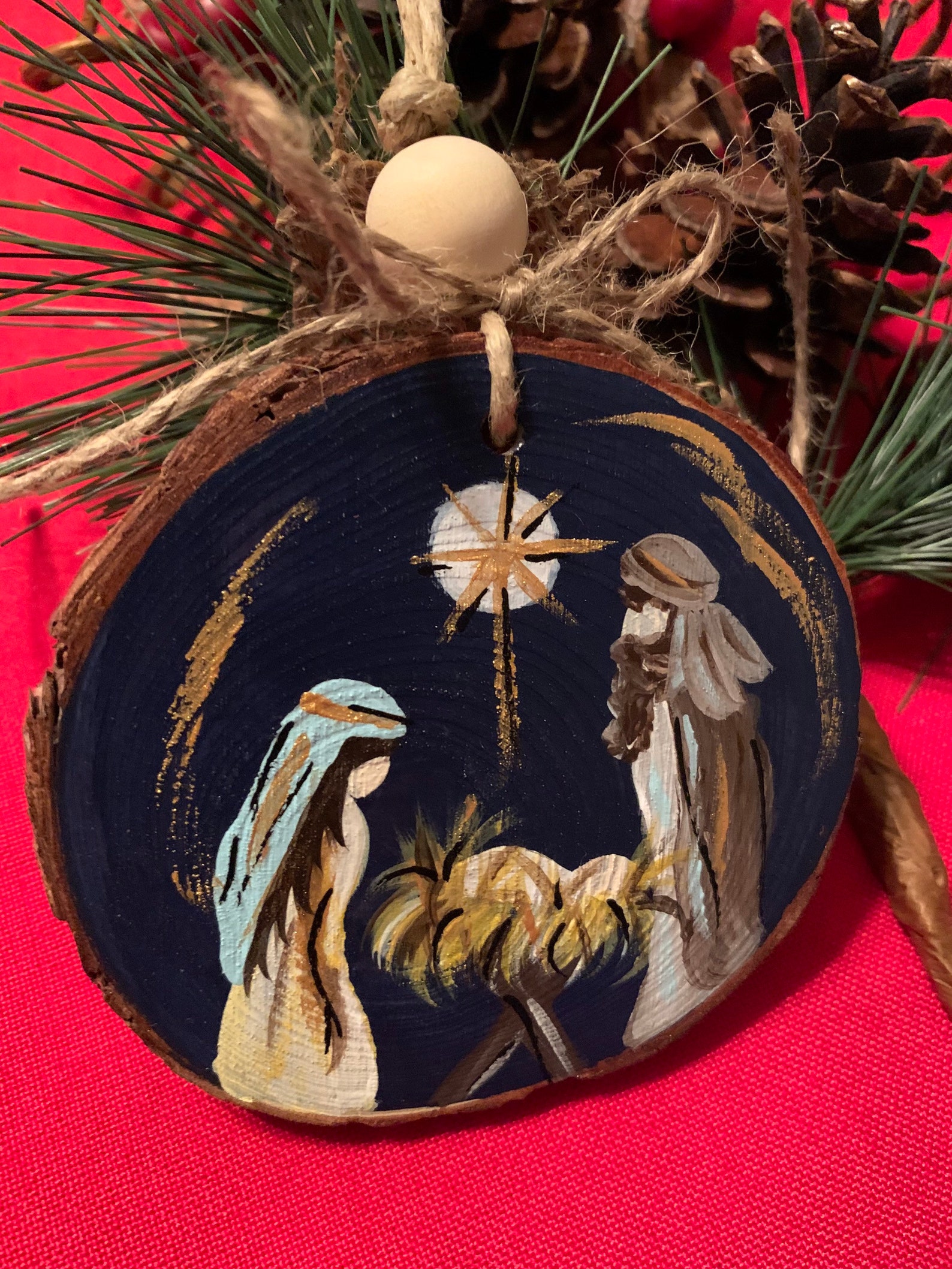 Away in the Manger Nativity Ornament | Etsy