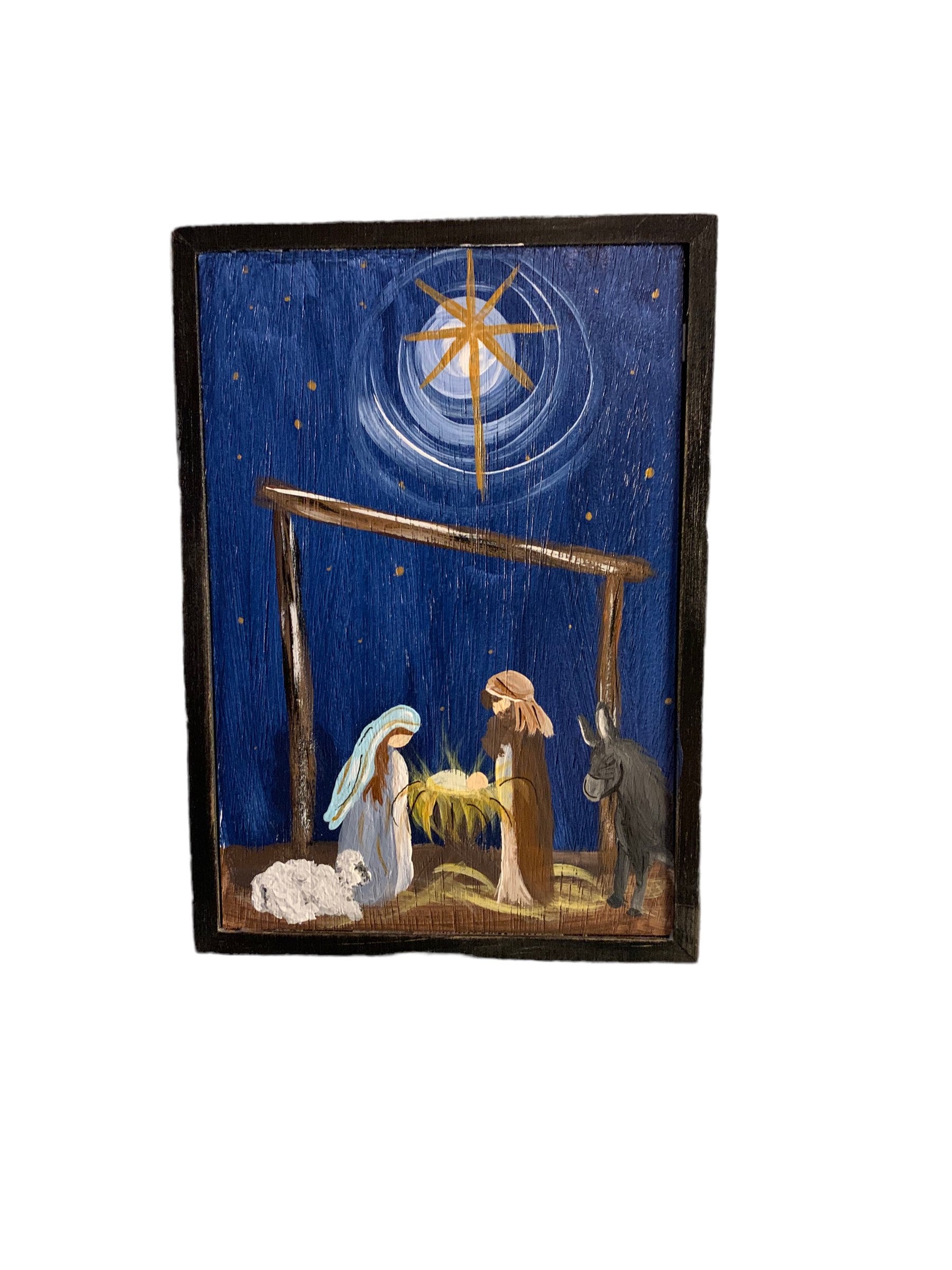 Simple Nativity Painting