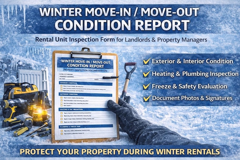 Winter Move-in / Move-out Condition Report | Rental Unit Inspection ...