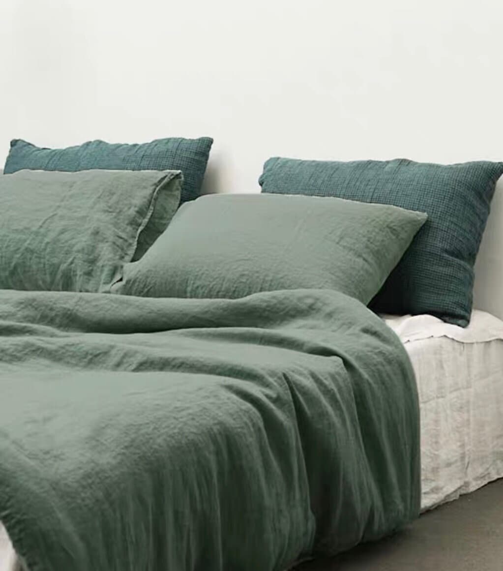 Linen Duvet Cover, Duvet Cover Set,100 Percent Stonewashed Linen Duvet ...