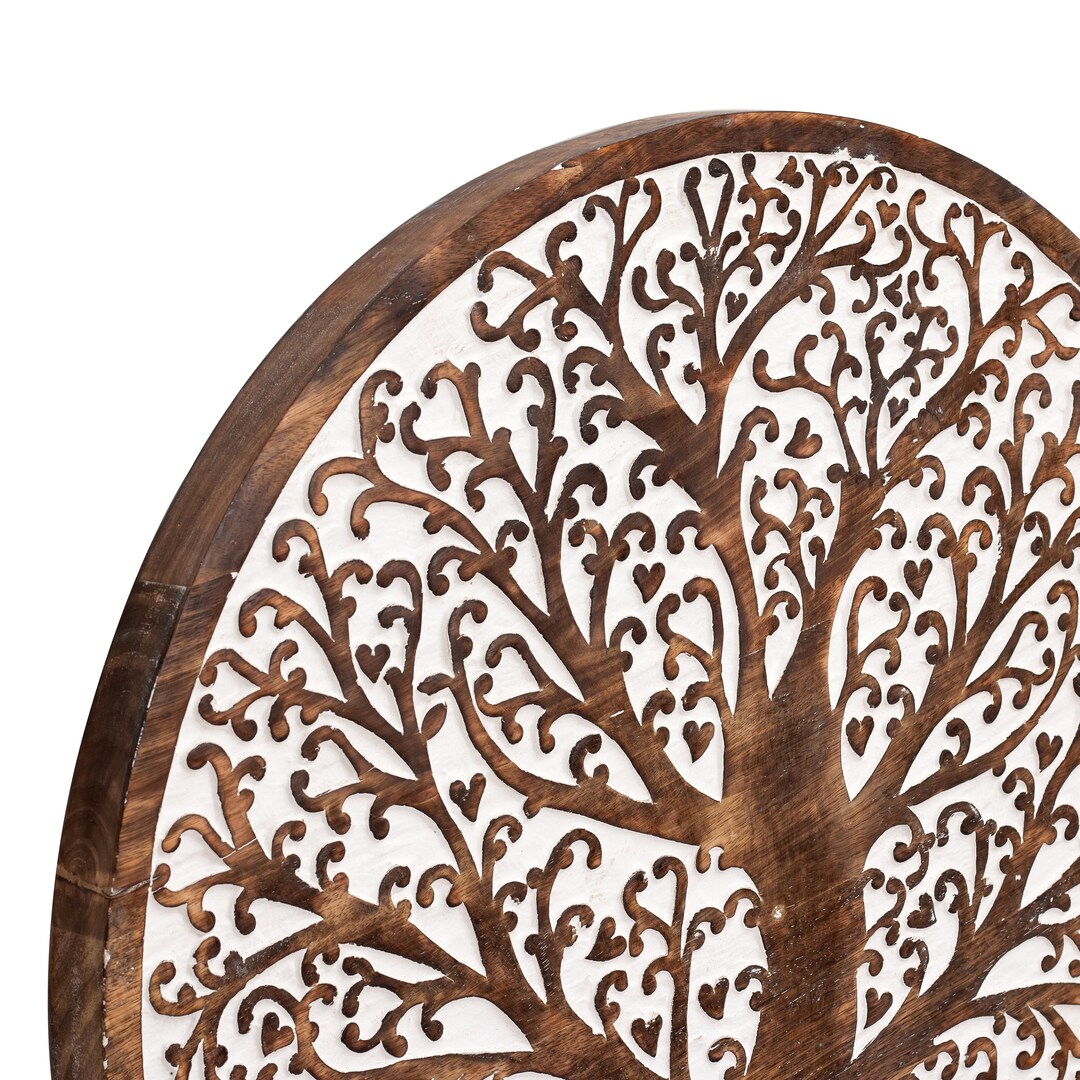 Round Tree Wall Art Wooden Wall Decor Modern Rustic Piece - Etsy