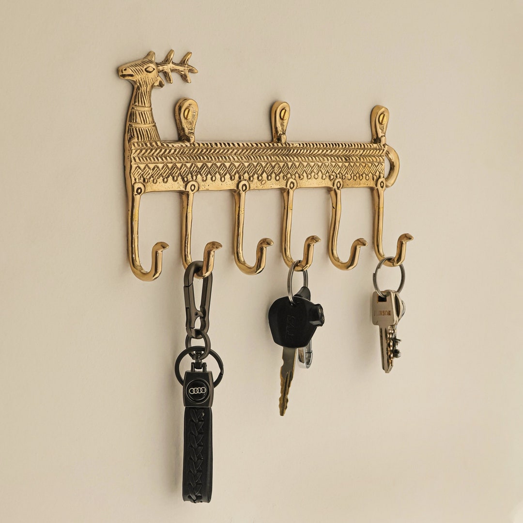 Brass Wall Hook / Key Hook / Decorative Hooks / Wall Hook Deer / Towel ...