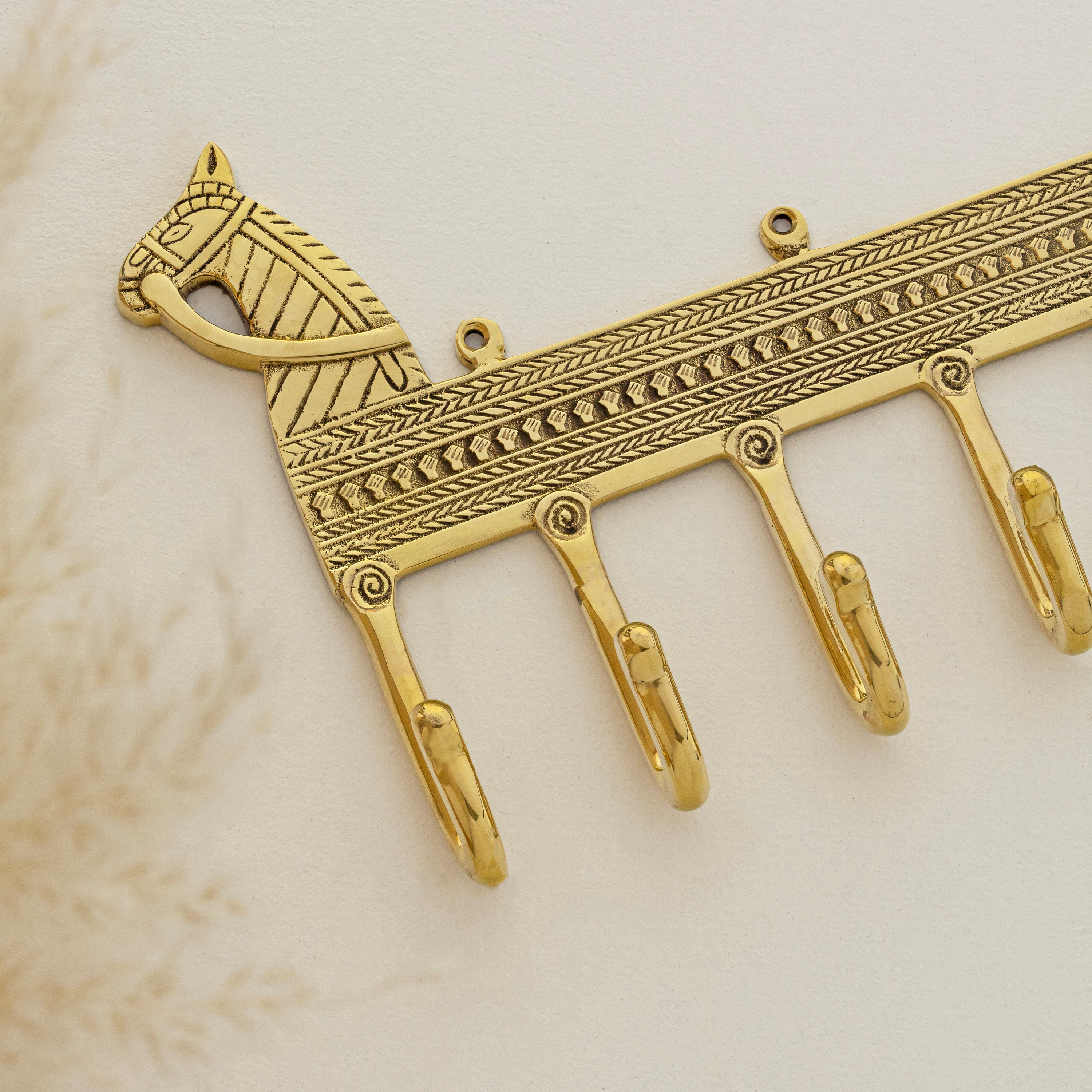 Brass Wall Hook, Key Hook for Wall, Decorative Hooks, Key Hook Horse ...