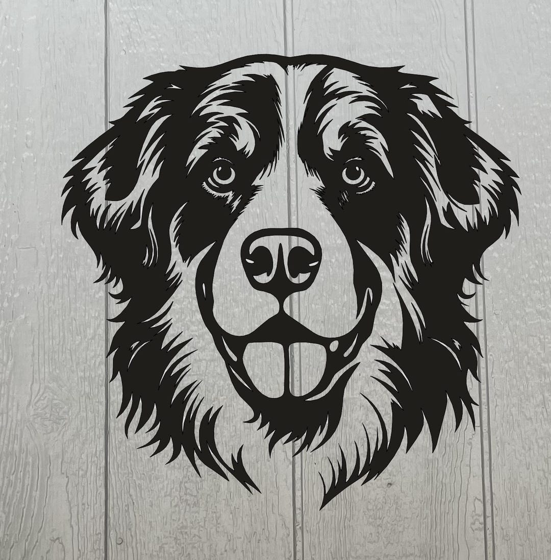 Bernese Mountain Dog, Rust Art, Metal Dog Art, Bernese Portrait, Metal ...