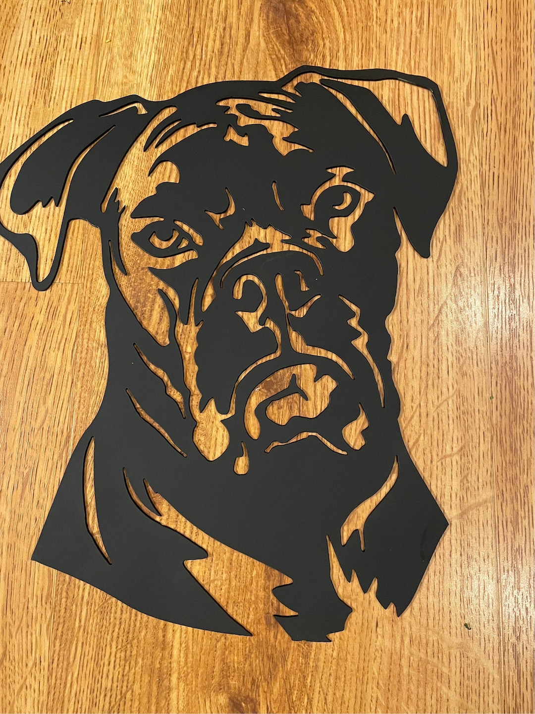 Boxer Metal Wall Hanging, Boxer Lovers Wall Art, Metal Dog Wall Art ...