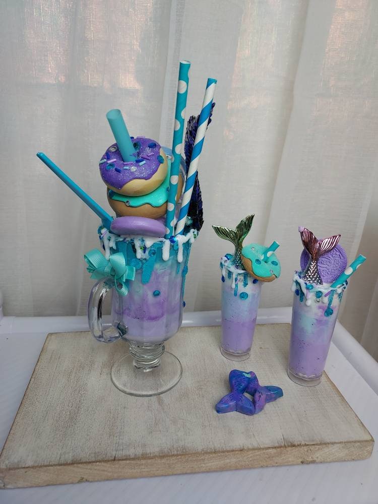 Fake Mermaid Mini Parfaits, Fake Parfaits, Faux Parfaits, Under the Sea ...
