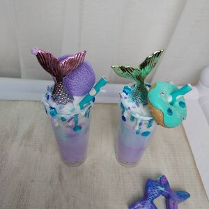 Fake Mermaid Mini Parfaits, Fake Parfaits, Faux Parfaits, Under the Sea ...