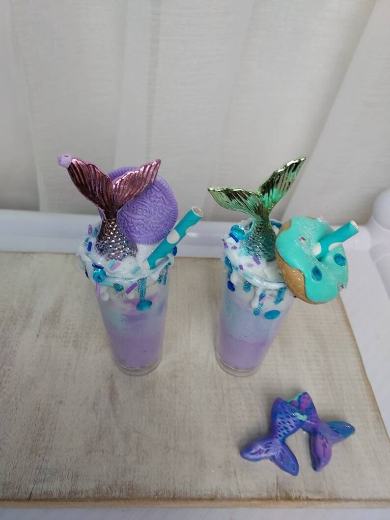 Fake Mermaid Mini Parfaits, Fake Parfaits, Faux Parfaits, Under the Sea ...