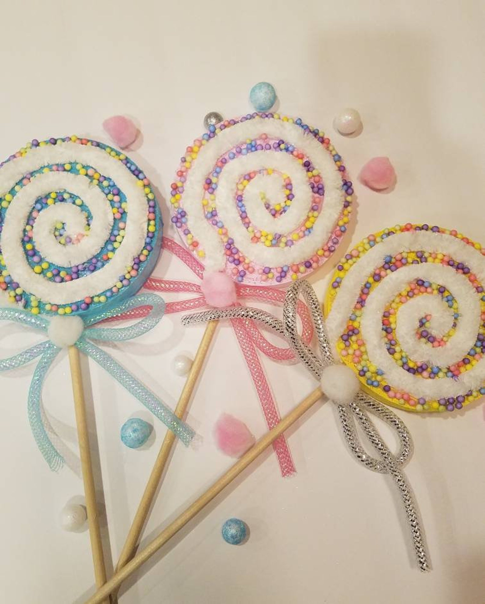 Fake Lollipop Fake Bake Candy Candyland Decor Holiday - Etsy