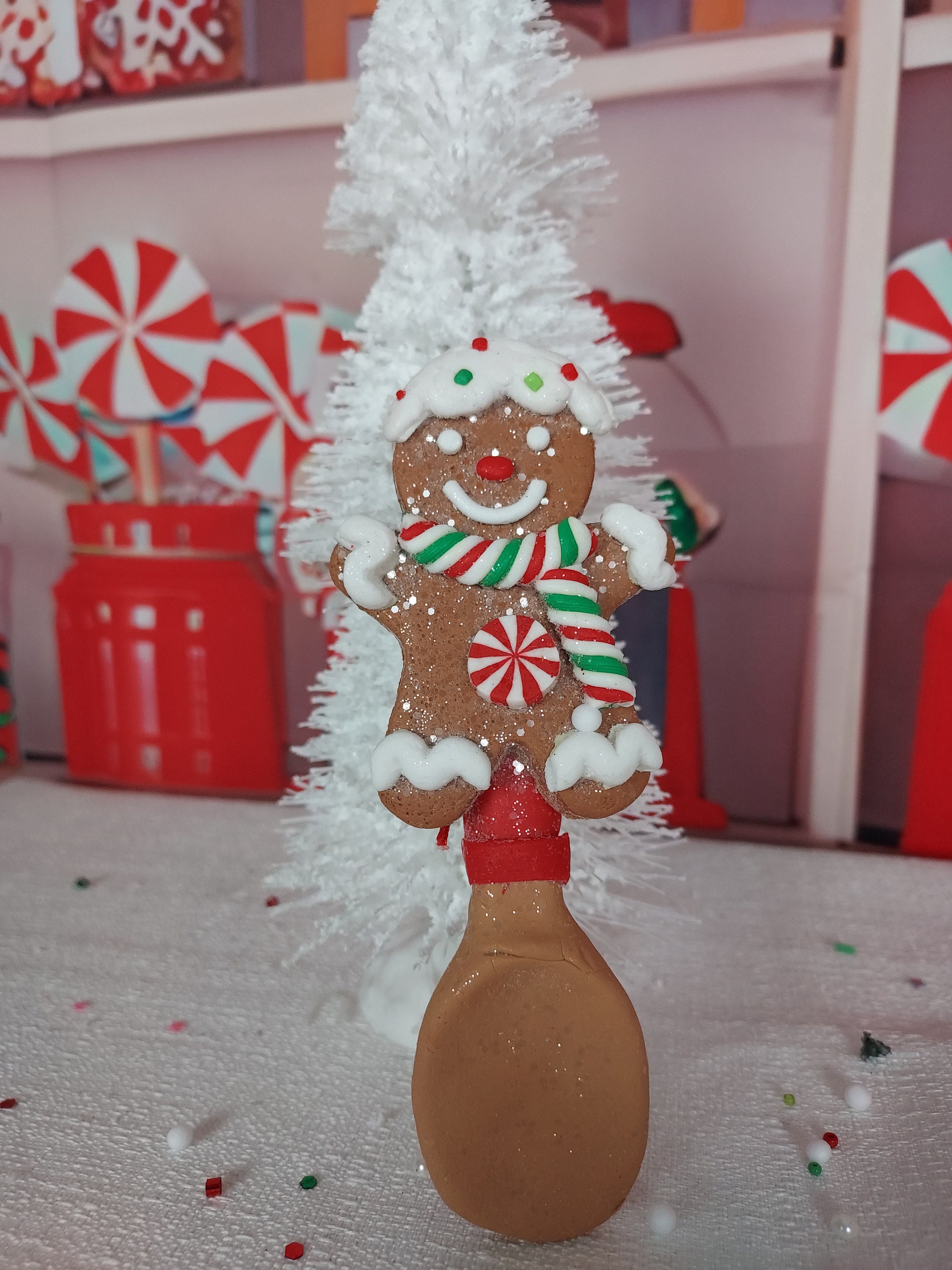 Gingerbread Spoons Fake Bake Supply Tree Ornaments - Etsy