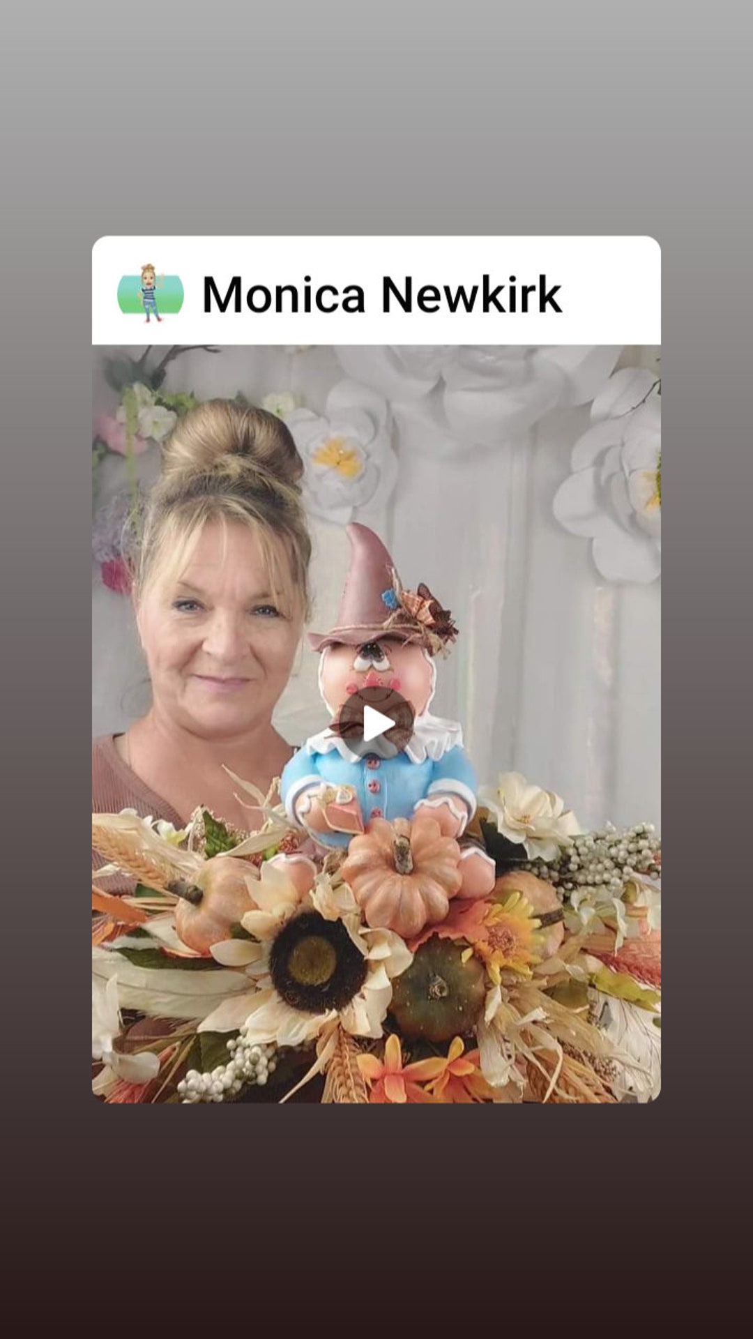 Fall Centerpiece Scarecrow, Handcrafted Scarecrow Gingerbread Figurine ...