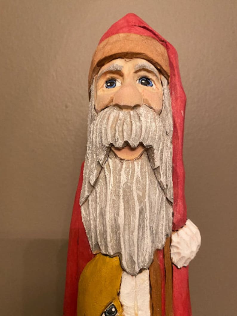 Santa Carving - Etsy