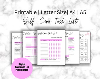 Self Care Task Cards Printable PDF Daily Care Tasks Printable ...