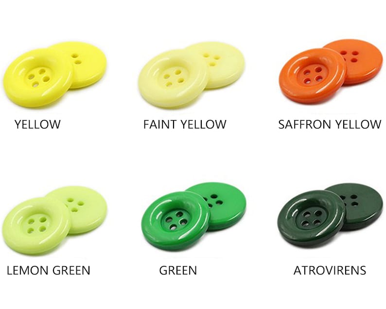 20pcs Candy Button，colorful Buttons-plastic Assorted Round Buttons ...