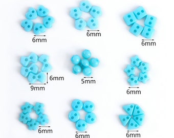 6mm Micro Mini Button-geometric Buttons-super Tiny White - Etsy