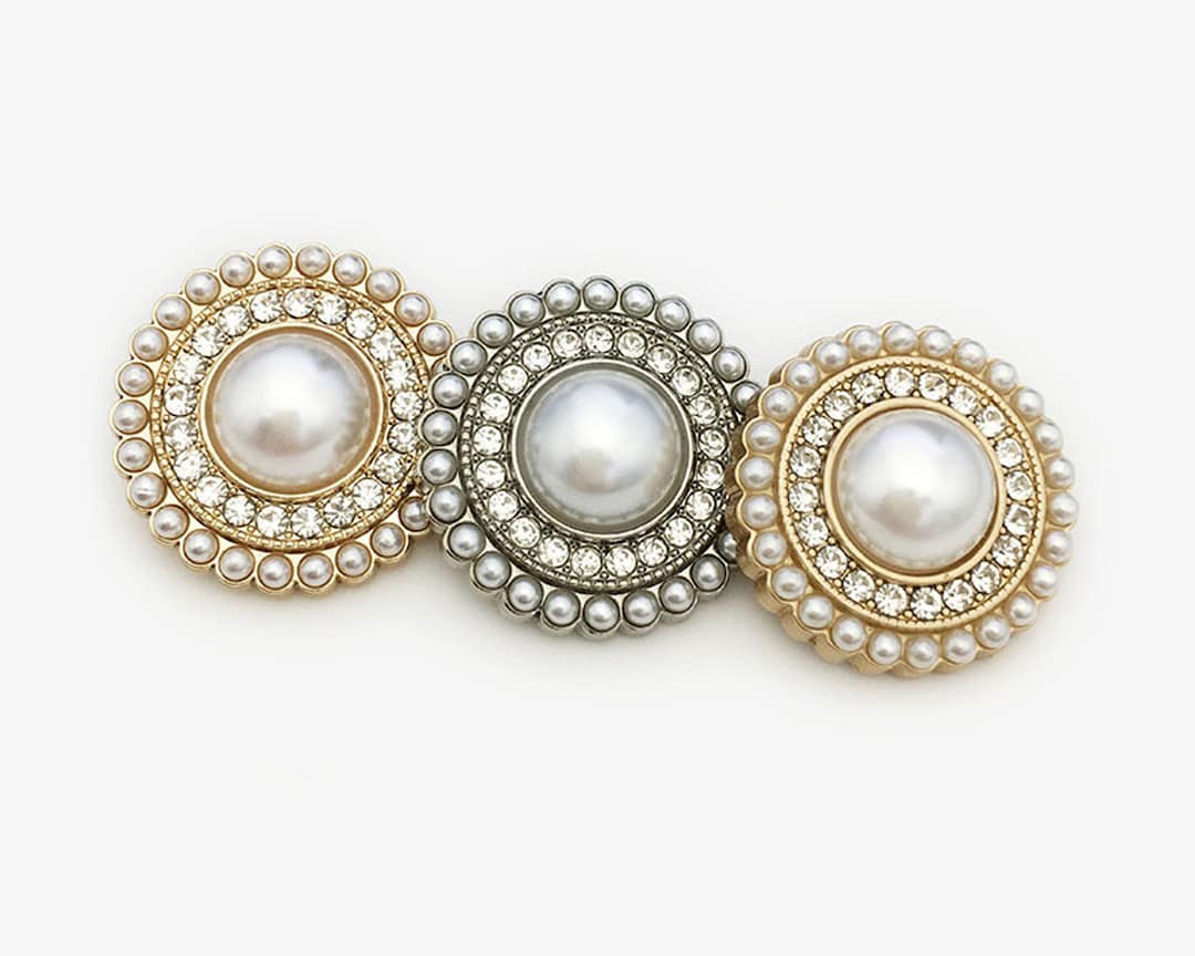 5pcs Round Metal Buttons，gold Buttons, Fashion Coat Buttons， Decorative ...