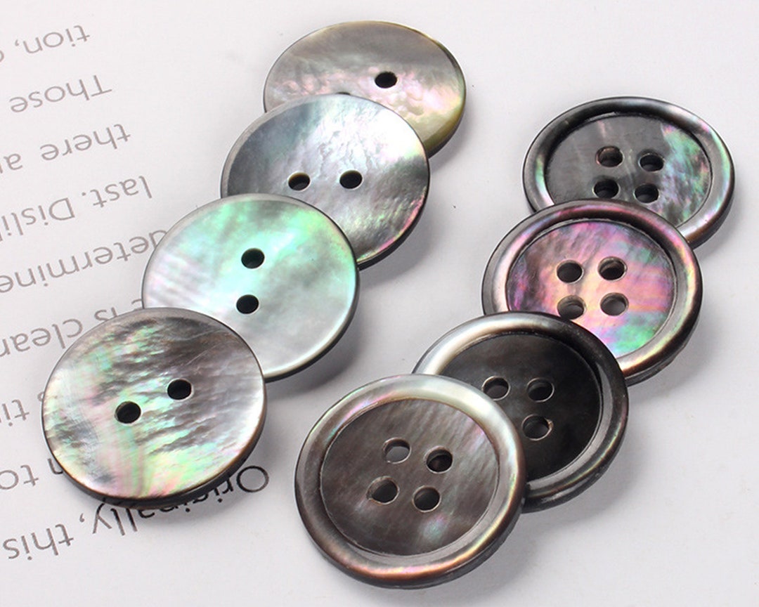 6PCS Natural Shell Buttons Fashion Sewing Buttons for Shirts Coats ...