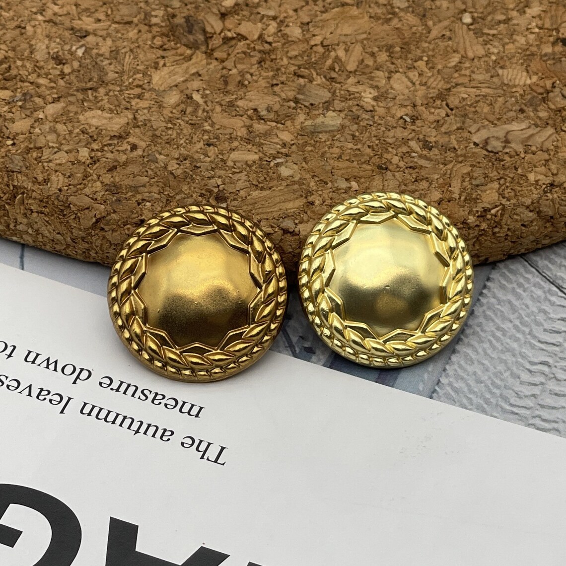 5PC Vintage Buttons Texture Buttonsfashion Coat Button - Etsy