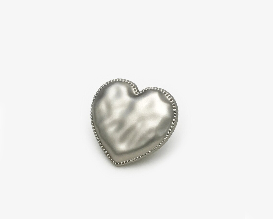 5pcs Gold Heart Metal Buttons，fashion Coat Buttons， Decorative Buttons ...