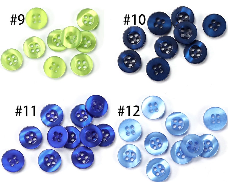 11.5mm Micro Mini Button-4-hole Button-super Tiny Round Plastic Buttons ...