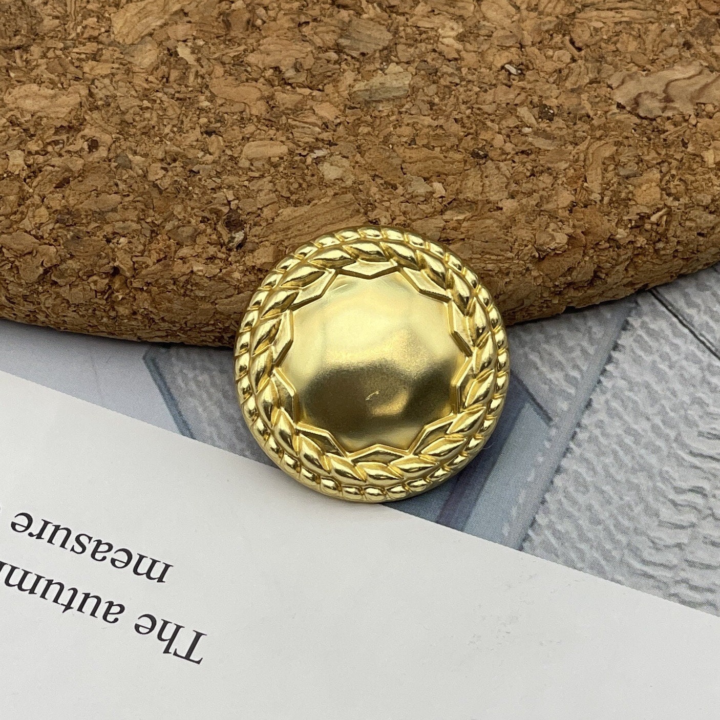 5PC Vintage Buttons Texture Buttonsfashion Coat Button - Etsy