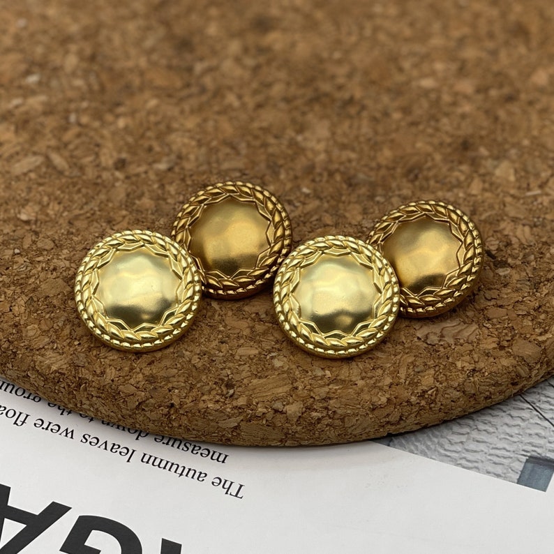 5PC Vintage Buttons Texture Buttonsfashion Coat Button - Etsy