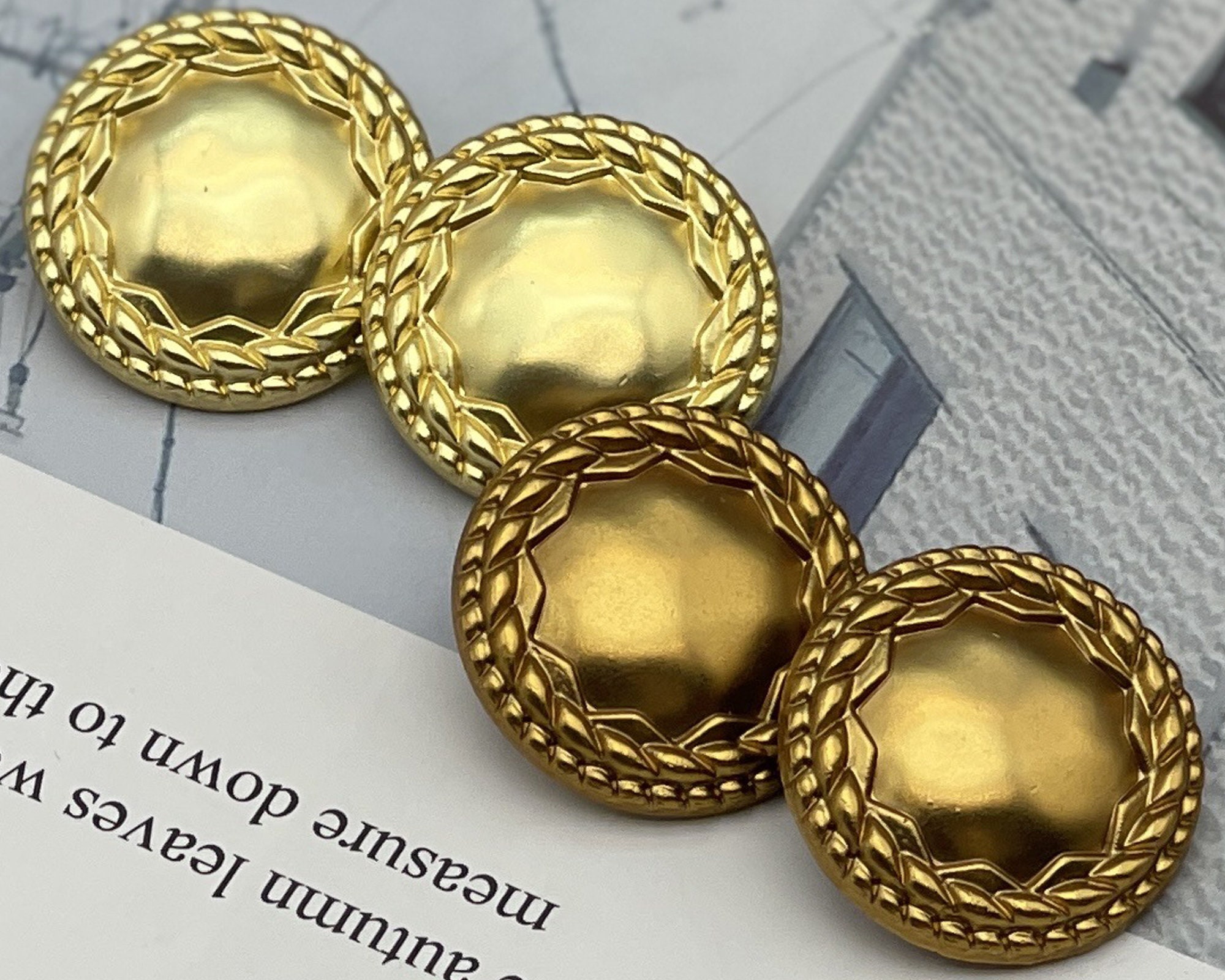 5PC Vintage Buttons Texture Buttonsfashion Coat Button - Etsy