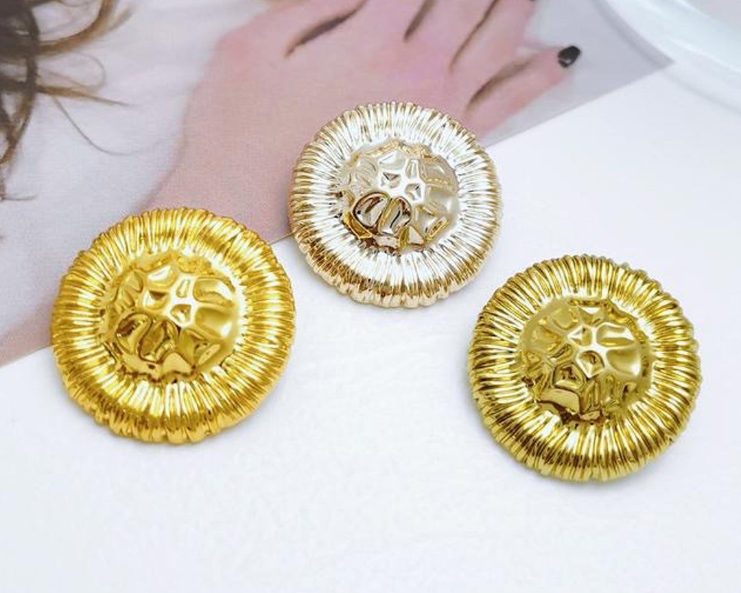 5PC Texture Buttons，concave Raised Buttons，fashion Coat Button ...