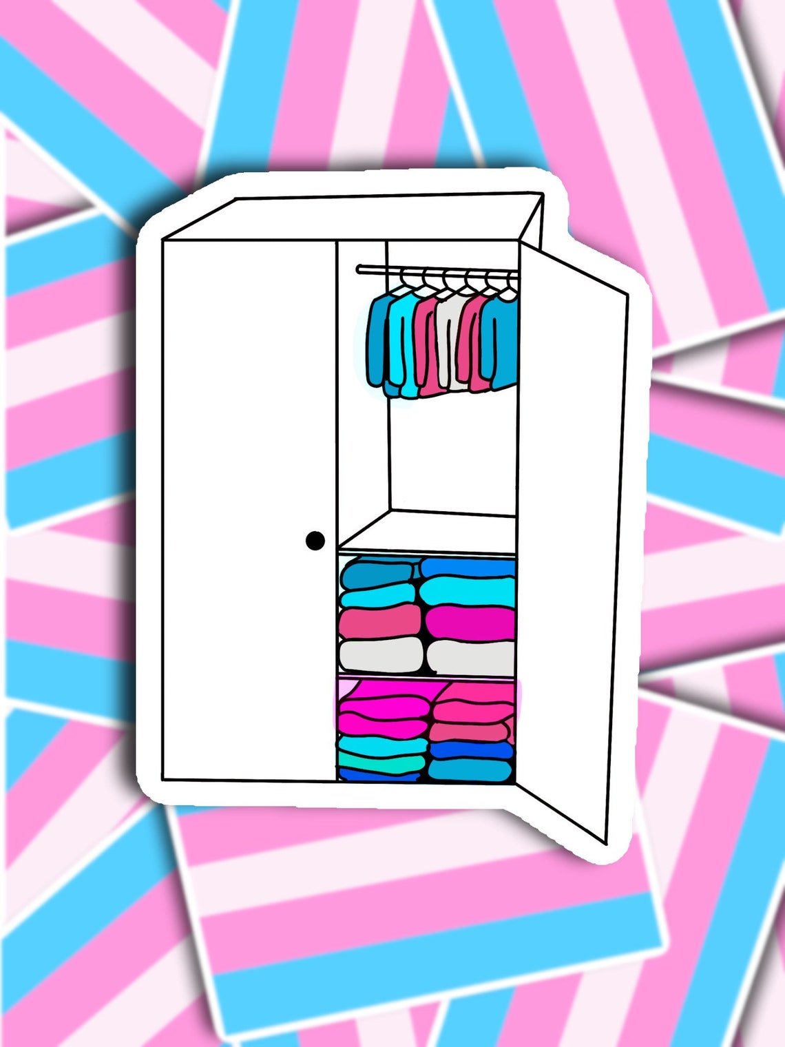 In The Closet pride stickers | Etsy