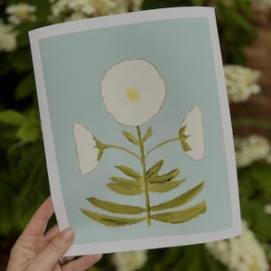 Jaipur Botanical (ivory on Blue) - Etsy