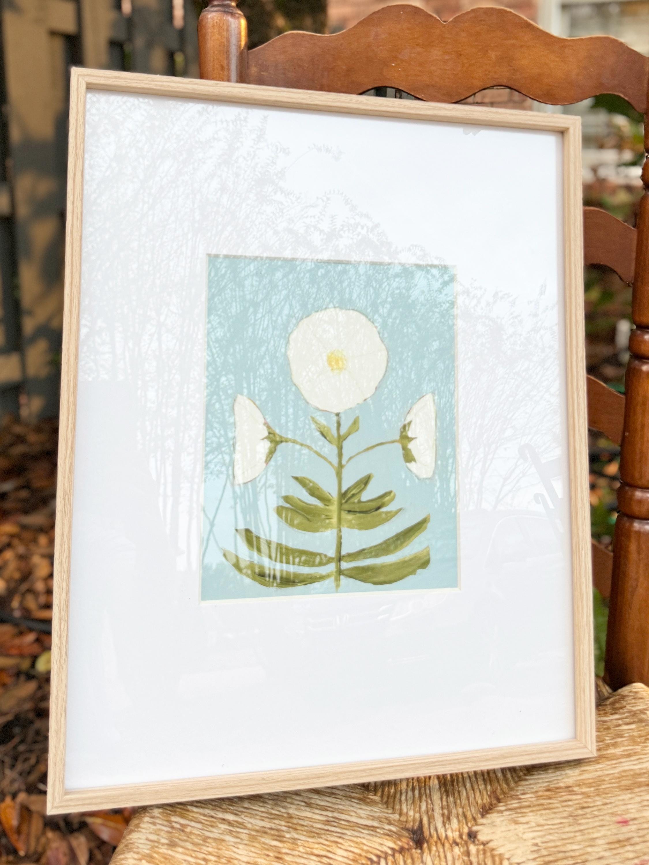 Jaipur Botanical (ivory on Blue) - Etsy