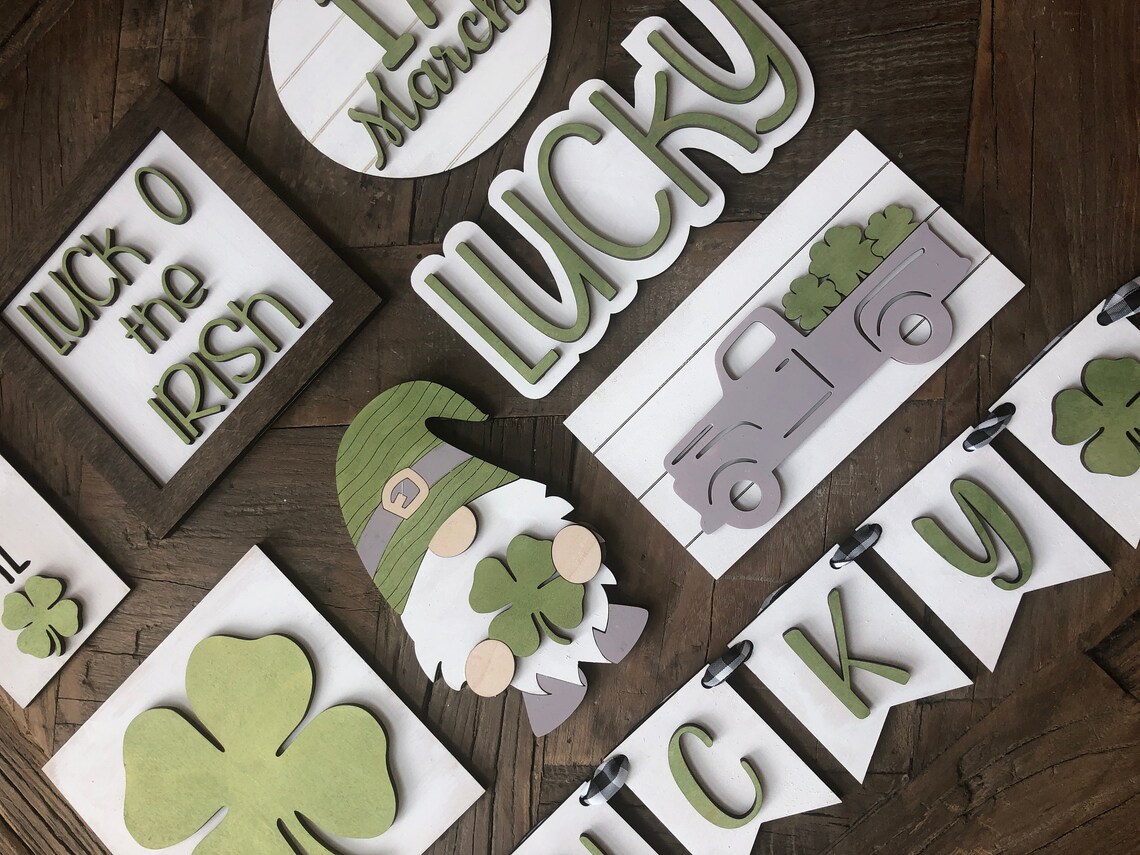 St. Patrick's Day Tiered Tray Bundle St. Patrick's | Etsy