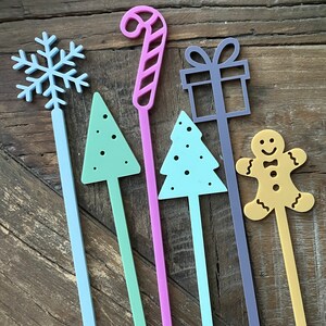 Holiday Stir Sticks, Christmas Stir Sticks, Holiday Table Decor ...