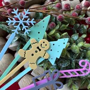 Holiday Stir Sticks, Christmas Stir Sticks, Holiday Table Decor ...