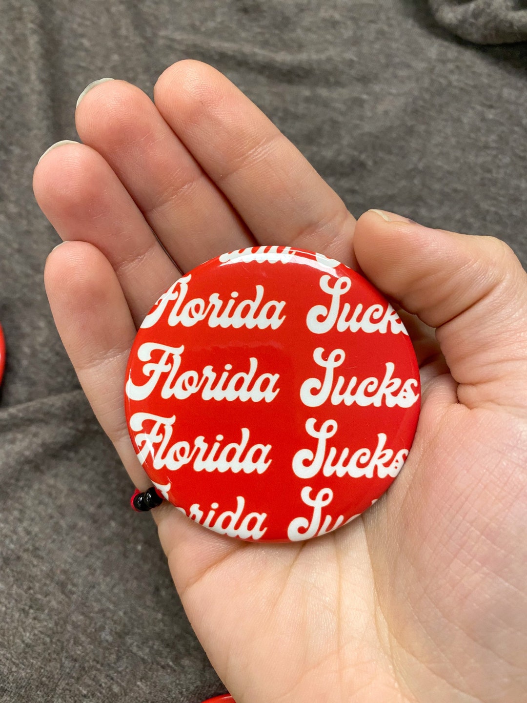 Florida Sucks Gameday Button - Etsy