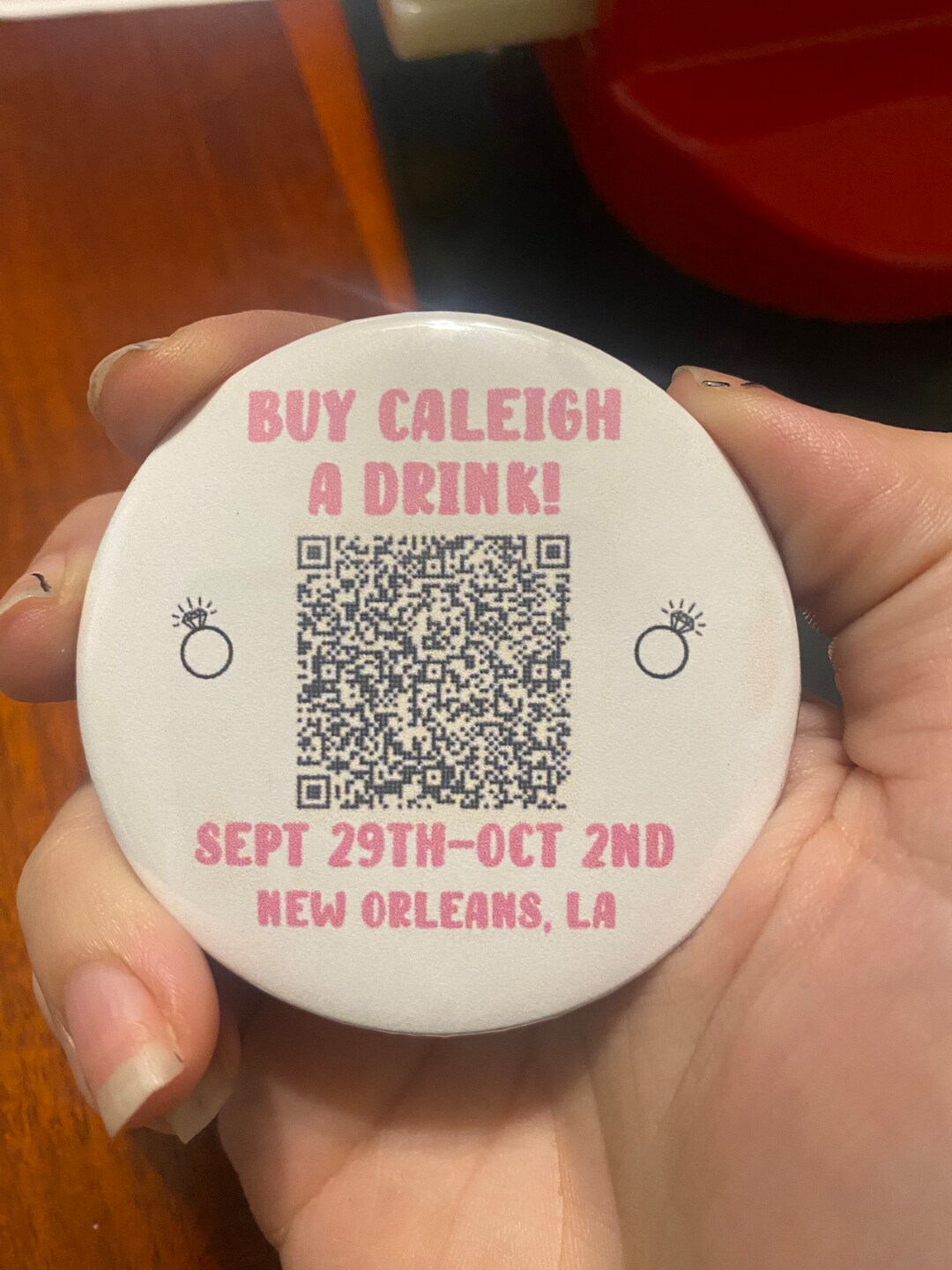 Custom QR Pins - for ANY Event! - Etsy