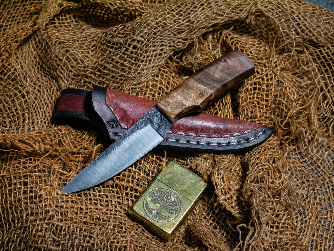 Hand Forged File Knife, EDC, With Sheath - Etsy