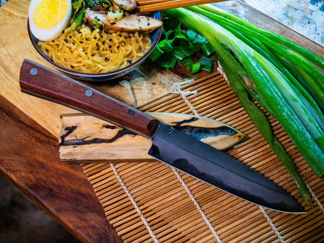 Hand Forged Gyuto, With Hamon Line - Etsy