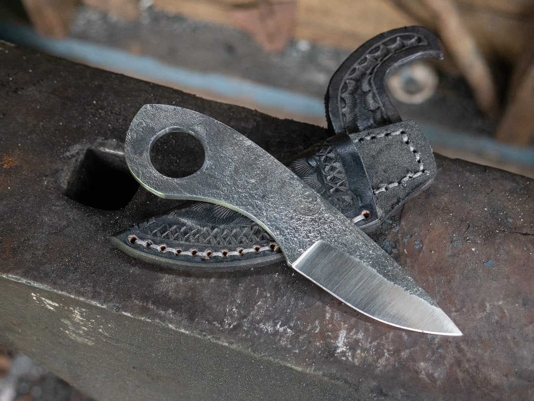 Hand Forged Boot Knife, With Sheath, Combine Harvester Tooth - Etsy