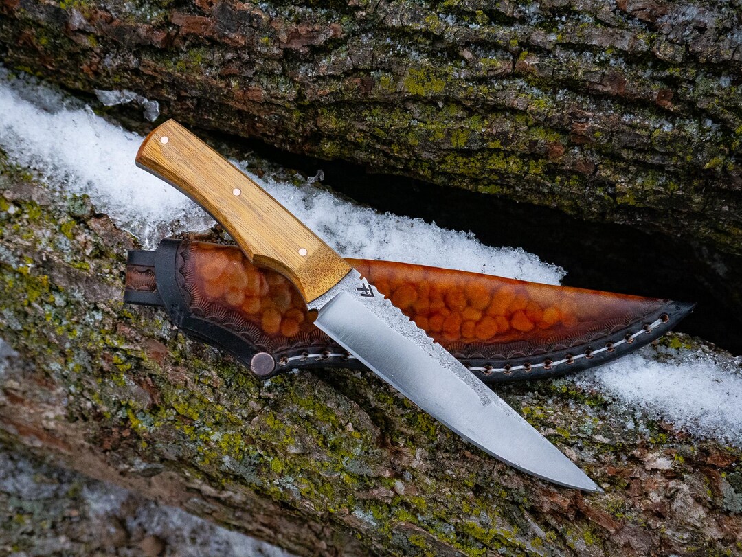 Hand Forged Hunting/carving Knife, 80CRV2 - Etsy