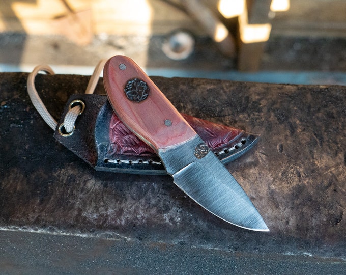 Handmade Neck Knife, With Sheath - Etsy